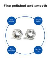 China UNC Measurement System Stainless Steel Flush Head Knurled Threaded Embedded Lock Nuts for sale