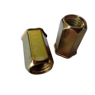 Cina Sistema metrico di misurazione Capo piccolo con nocciolo di rivetto aperto full hex con rivestimento in zinco giallo in vendita