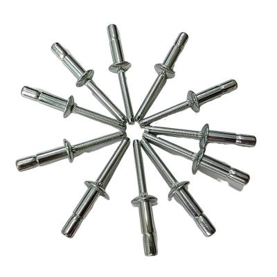 Cina Affidabile Interlock Serie SSPI Rivetti ciechi in acciaio al carbonio 20 mm Lunghezza Finitura brillante in vendita