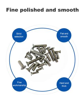 China Volledige draad Type INCH Meting Roestvrij staal 304 Countersunk Head Flat Head Schroeven Te koop