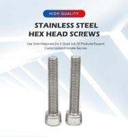 China Stainless Steel 304 316 Pan Head Hex Socket Caphead Machine Screw Full Thread Half Thread for sale