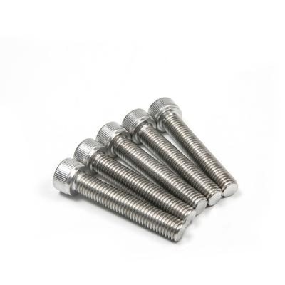 China Full Thread Type Stainless Steel Cup Head Bolts M3 M4 M5 M6 Hex Socket Allen Key Bolt DIN912 for sale