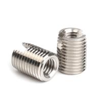 China 304L Slotted Thread Sleeve Screw Self Tapping Threaded Insert M2 M3 M4 M5 M6 M8 for sale