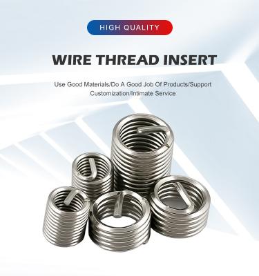 China Plated Stainless Steel Helicoil Insert M6 M8 M10 M12 Thread Repair Kit Wire Thread Inserts for sale