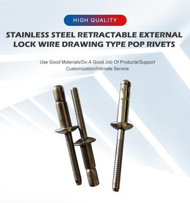 Cina DIN Standard Uni-grip Rivet cieco con testa a cupola e tipo di sblocco in acciaio inossidabile in vendita