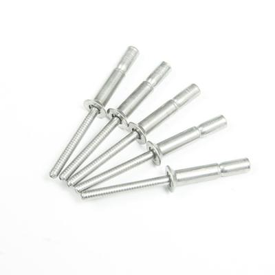 Cina Finitura piana 4.8 mm Dia Coppa in acciaio inossidabile Mono-bolto Rivet per applicazioni Outlock in vendita