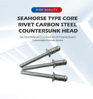 Cina Rivetto cieco a testa piatta in acciaio al carbonio standard JIS con rivetti personalizzati al meglio in vendita