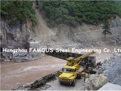 Cina L'acciaio attraverso Bailey Truss Bridge Construction Ready modulare ha fatto la costruzione in vendita