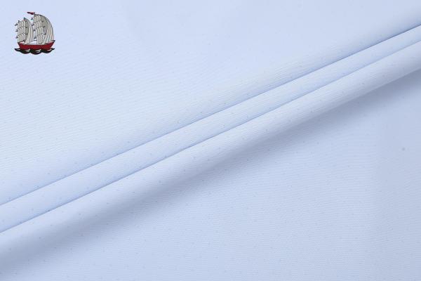 Quality Micro Dot Dobby Shirting Fabric T60% C40% Light Blue Shirt Fabric for sale