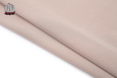 China Heavyweight TR Fabric Light Khaki Crisp Drape Year Round Uniform Shirting Fabric for sale
