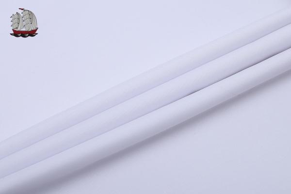 Quality TR8020 Corporate Uniform Fabric TR Twill Fabric Sanded Soft White for sale