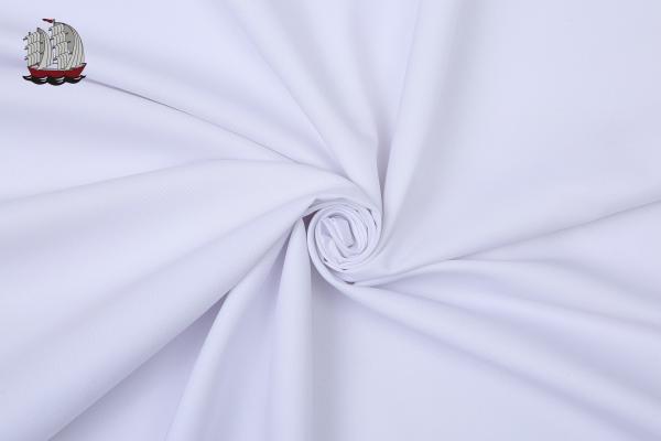 Quality TR8020 Corporate Uniform Fabric TR Twill Fabric Sanded Soft White for sale