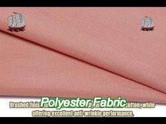 solid dusty pink blouse fabric anti shrink pink polyester fabric anti wrinkle