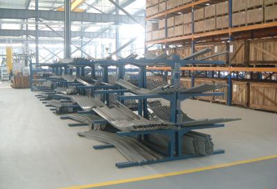 China Steel Pipe Cantilever Pallet Racking , Heavy Duty Cantilever Racking System for sale