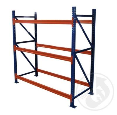 China 6000mm Height Long Span Heavy Duty Storage Racks With Powder Coat Paint Finish for sale
