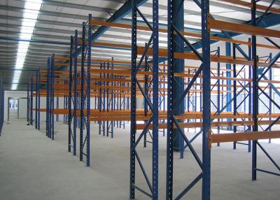 China Multi Level Heavy Duty Storage Rack High Strength Steel Pallet Racking For Warehouses for sale