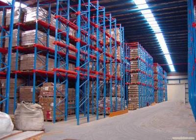 China Steel Adjustable Drive In Steel Warehouse Shelving Rack Pallet Racking Shelves 4000kg/Level for sale