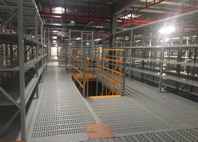 China Gray Rack Supported Mezzanine Steel Shelving Systems for Huge Warehouse for sale