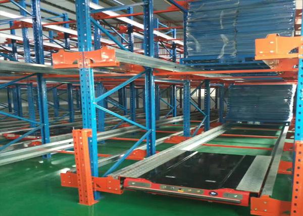 Warehouse Pallet Storage Racking , Pallet Shuttle System For Logistics