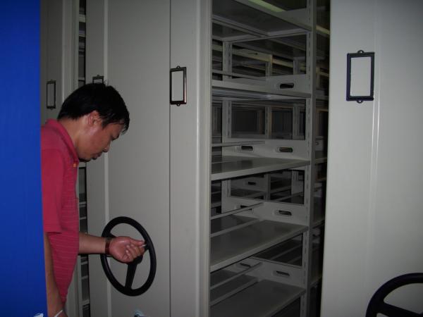 Library / Office Moving File Cabinets Shelf System Corrosion Protection