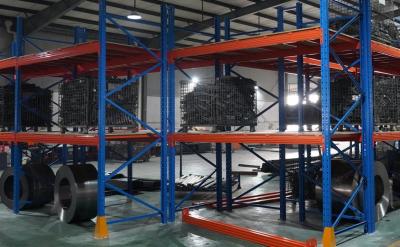China Racks de armazenagem de aço de qualidade industrial amarelo robusto para uma capacidade máxima de 2000 kg/paleta à venda