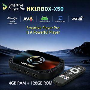 Quality WiFi6 4K Resolution Ultra HD Android 14 Set Top Box With Smartive Player PRO for sale