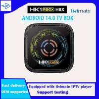 Quality HK1 RBOX H8X Android 14 TV Box Wife6 Supports 8K Video With Tivimate Player for sale