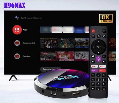 China OEM H96 Max Android Tv Box Android 13 8K Ultra HD Resolution Wifi 6 Connectivity for sale