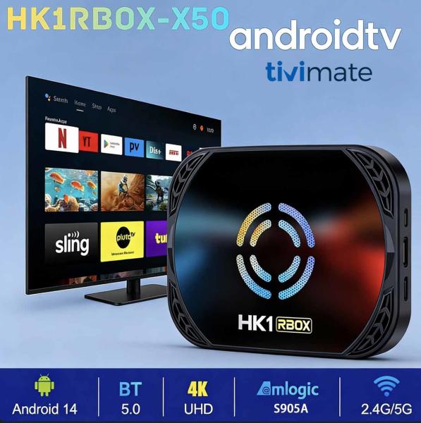 Quality OEM Hk1 Rbox X50 Android 14 Smart Tv Box 4k Wifi 6 Multilingual Set Top Box for sale
