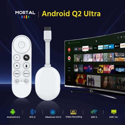 China Q2 Ultra Android TV Box 4k Allwinner H313 Quad Core Tv Stick 1920x1080 Resolution for sale