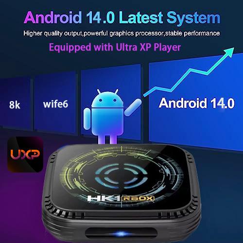 Quality Wifi 6 Allwinner H728 8k Hdr 10+ Hk1 Rbox H8x Streaming Tv box with Ultra XP Player for sale