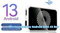 Wireless CarPlay Android Auto AI Box Android 13 HDMI Output Car Streaming Device