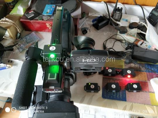 wireless tally intercom system for cameraman switcher