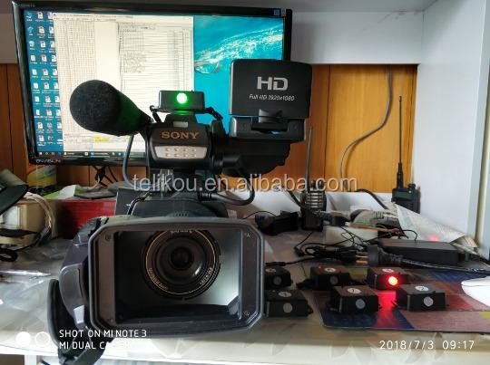 wireless tally intercom system for cameraman switcher