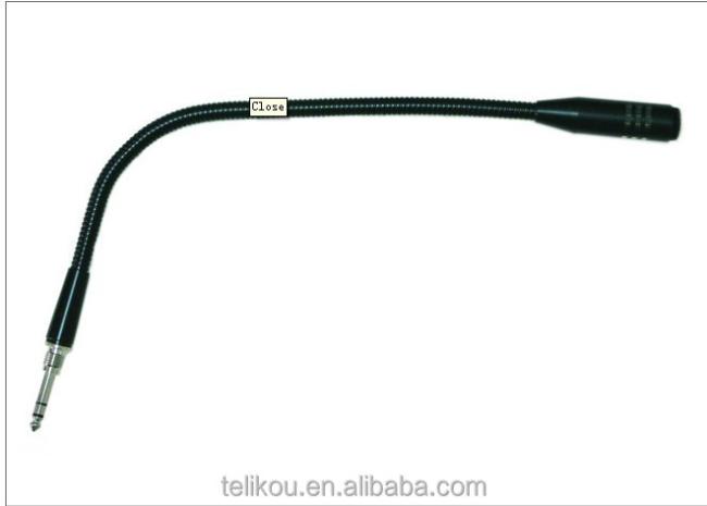TELIKOU GDC-18  connector with screw Dynamic Condenser director Gooseneck Microphone for television shows, theater organ