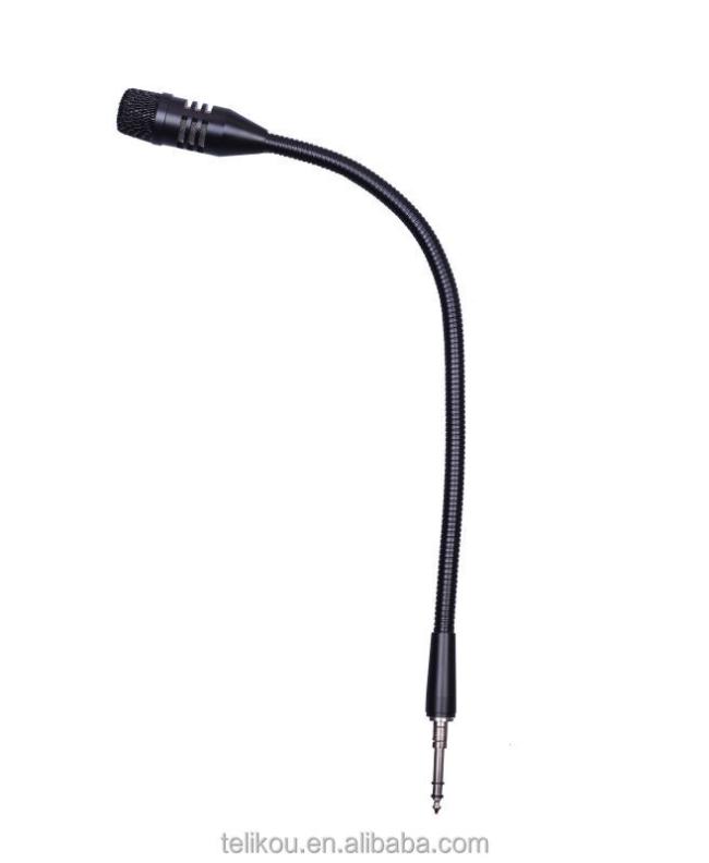 TELIKOU GDC-18  connector with screw Dynamic Condenser director Gooseneck Microphone for television shows, theater organ