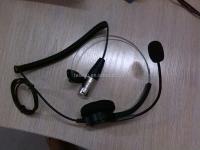 China Single Headband Ear Headband Light Weight With Electret Microphone Intercom for sale