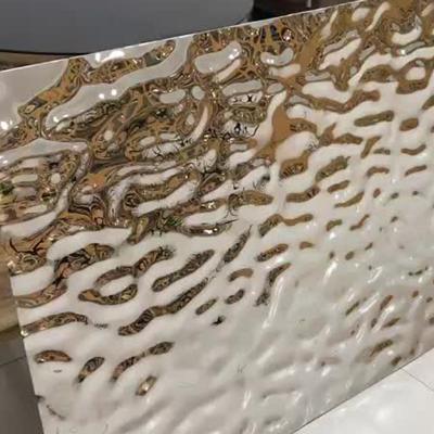 Cina Specchio timbrato trafilato a freddo 0.1mm dello strato dell'ondulazione di acciaio inossidabile 0.5mm 1mm per la decorazione del soffitto in vendita