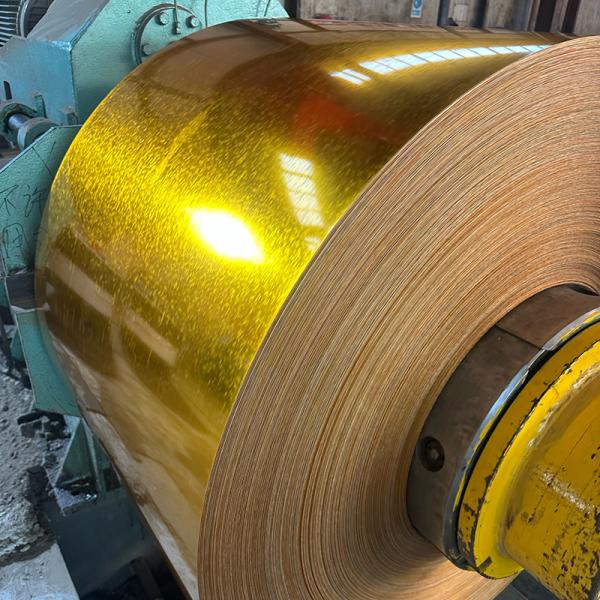 Quality Gold Color Code 9016 Pre Painted Galvanized Steel Coils 0.4mm Ppgl Ppgi for sale
