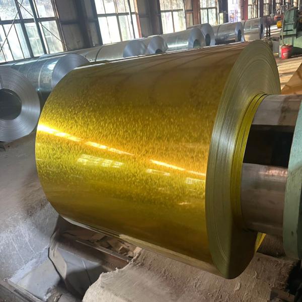 Quality Polyester Color Coated PPGL Steel Coils EN10147 / EN10142 ASTM A653 for sale