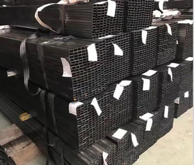 Cina Metropolitana quadrata nera del quadrato galvanizzata 8.2m di lunghezza della tubatura del metallo di ERW in vendita