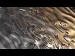 ASTM Stainless Steel Decorative Water Ripples Sheet 201 202 203 304 316 340 430