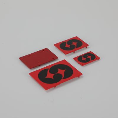 China Customized Red Stamping Parts Industrial Stamping Metal Component for sale