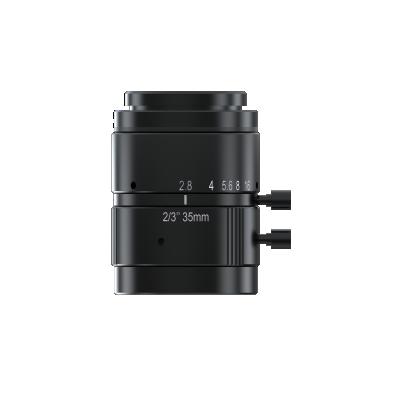 China C-Mount 12MP Industrial FA Lens 35mm F2.8-16 2/3-Inch Sensor Manual Lock Iris Focus M27P0.5 for sale