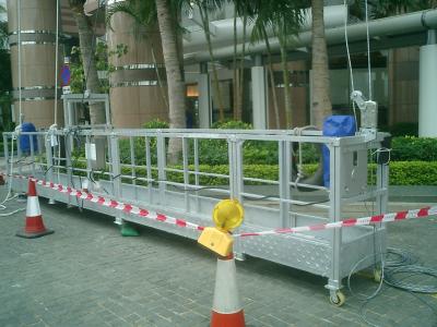 China Hanging cradle / gondola form window cleaning / suspended scaffolding platform / winch for sale