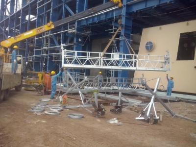 China high rise window cleaning electric cradle / gondola / rope suspended platform for sale