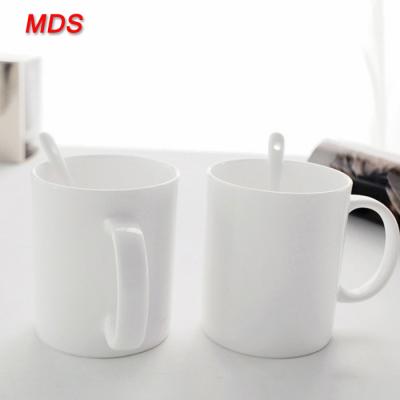 China Hot selling pure white fine china new bone china coffee mug for sale