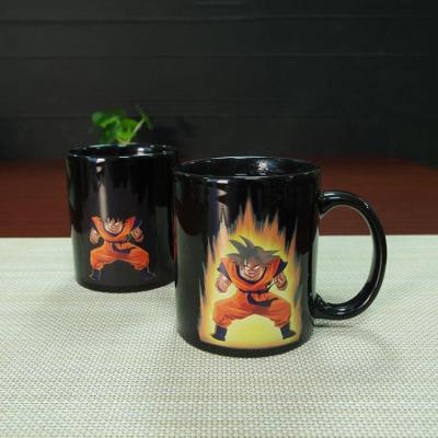 China New style porcelain heat blank color changing mug hot cold price for sale