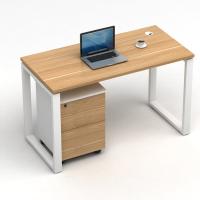China 4 Way Linear Straight Office Desk Wood Modular Workstation Table for sale