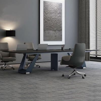 China Black Executive Office Desks Depth 900mm Melamine Board With PVC Edging for sale